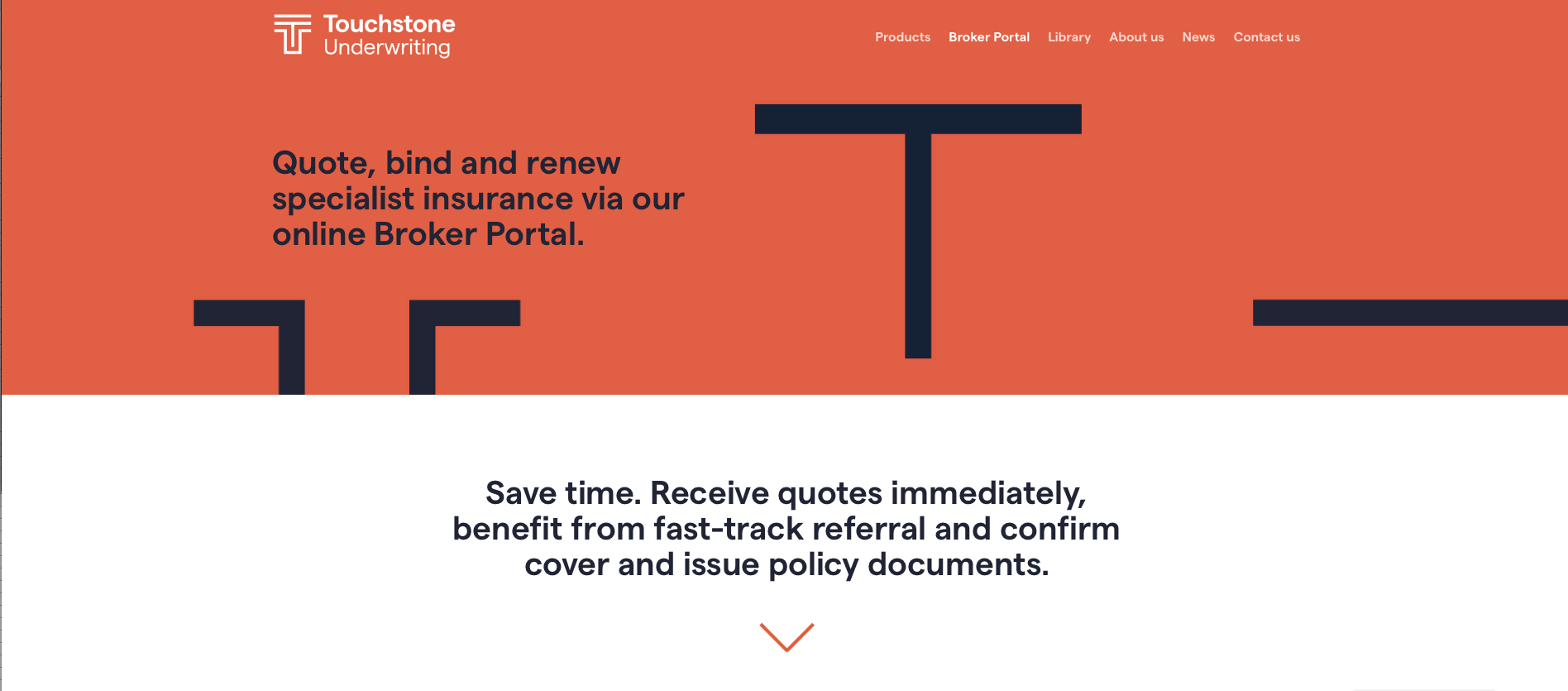 Case Study: Touchstone Underwriting website